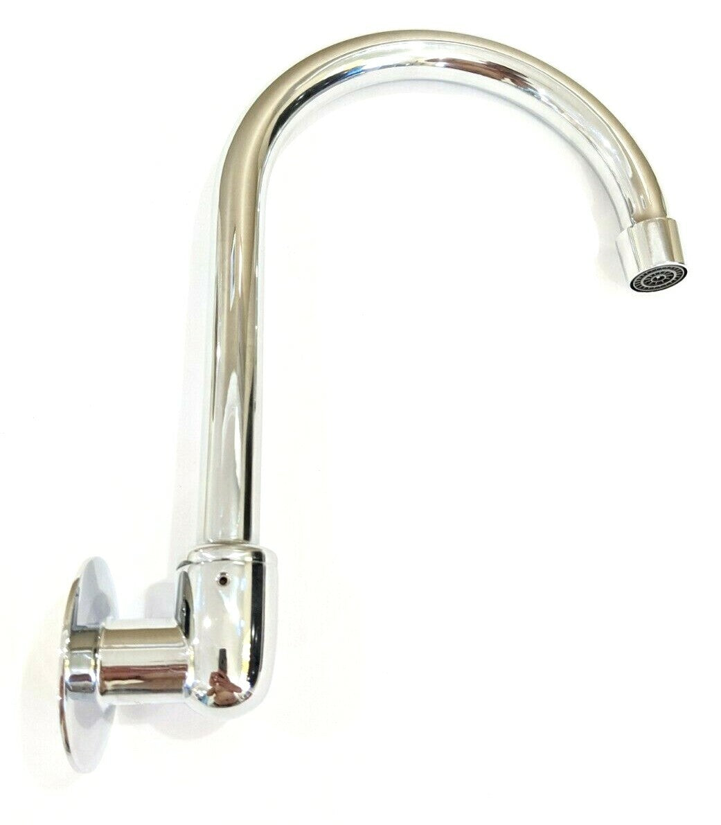 AW Monopoly Tapware SP12 WELS WaterMark Chrome Swivel Wall Spout Curve ...