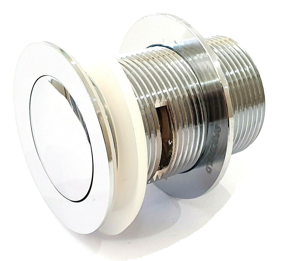 AW PW4075W 40mm x 75mm Chrome Vanity Basin Pop Up Plug Overflow Waste ...