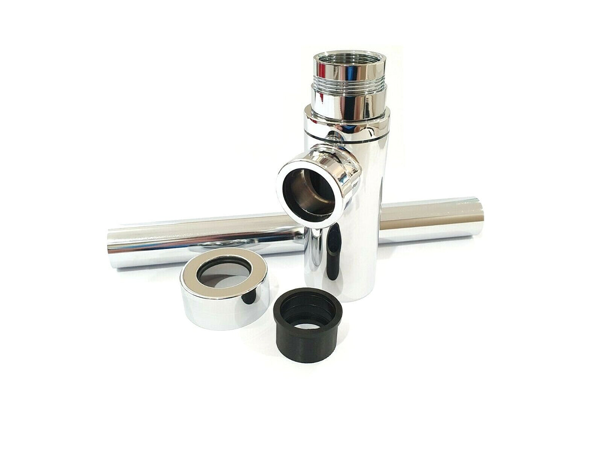 AW BOT-03 WaterMark 40mm Conical Chrome Bottle Trap & 32mmx40mm Trap A ...