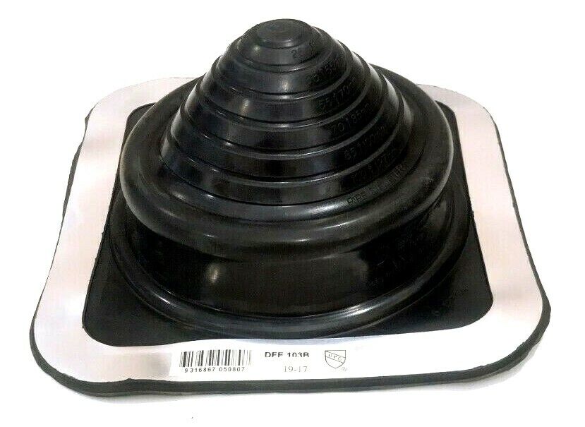 DEKS DFE103B 5-127mm 0.25-5 Black EPDM Metal Roof Flashing – All ...