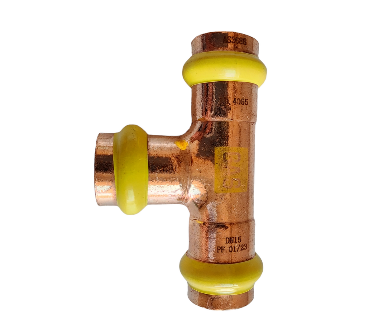 AW Metpress PFG094 Gas Copper Press Fitting 15mm DN15 Equal Tee – All ...