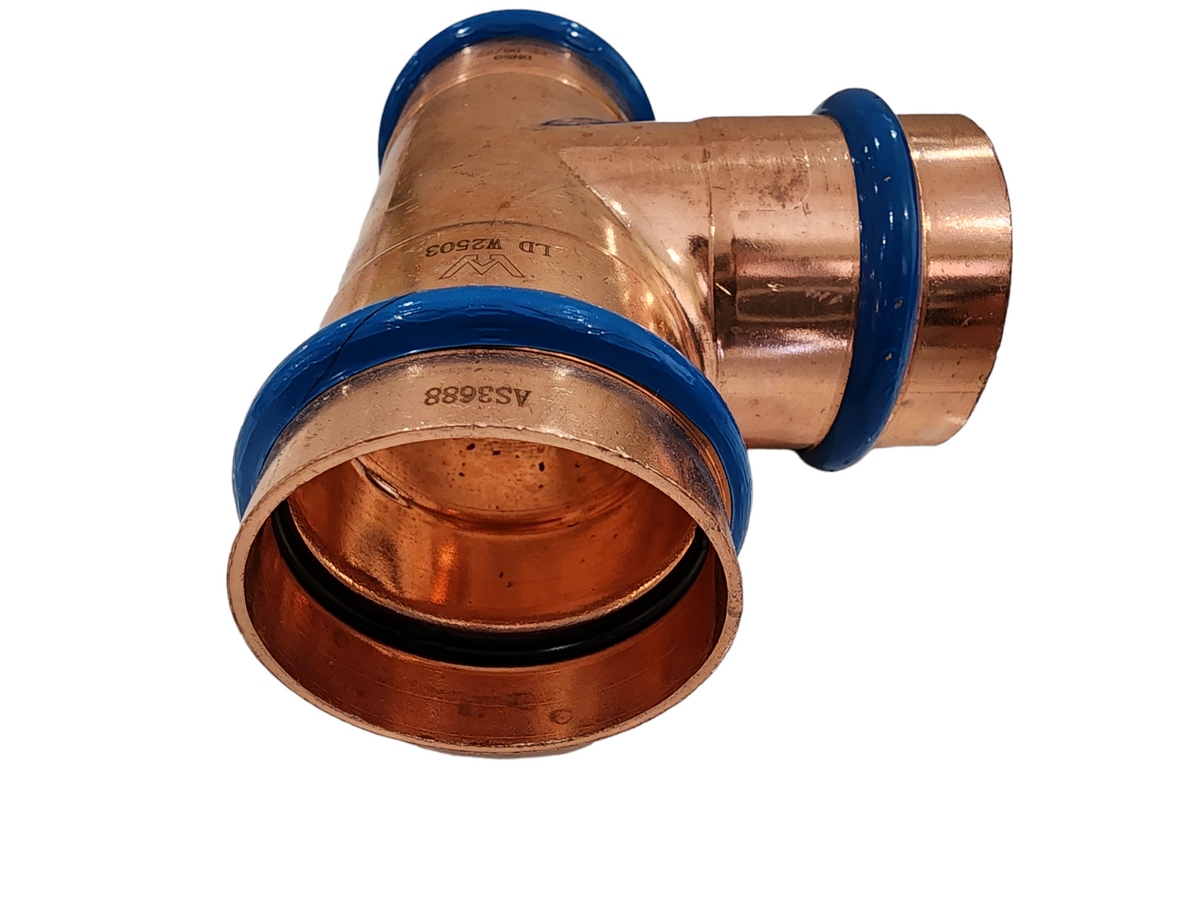 AW Metpress PFW099 Water Copper Press Fitting DN50 Equal Tee – All ...