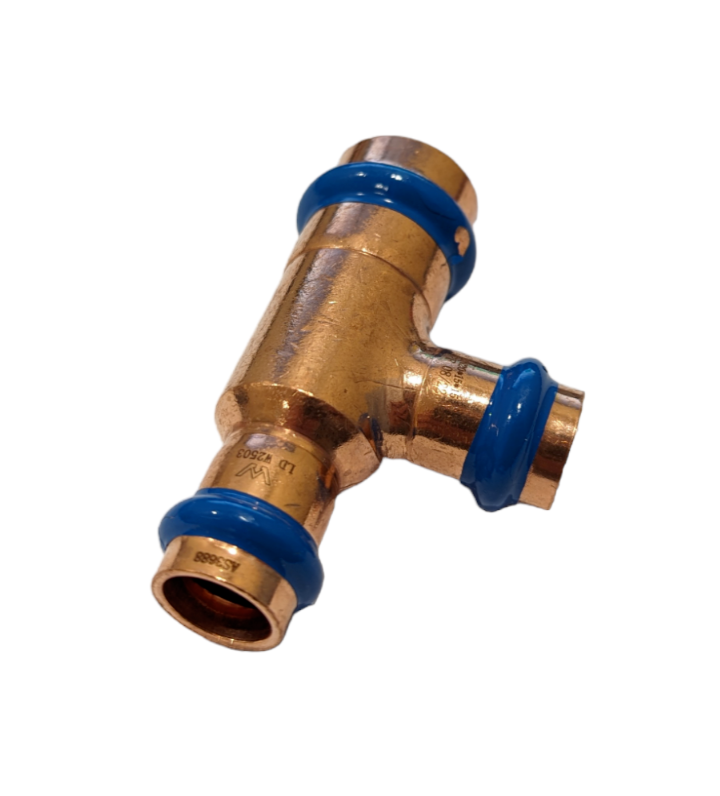 AW Metpress PFW103 Water Copper Press Fitting DN20-DN15-DN15 Reducing ...
