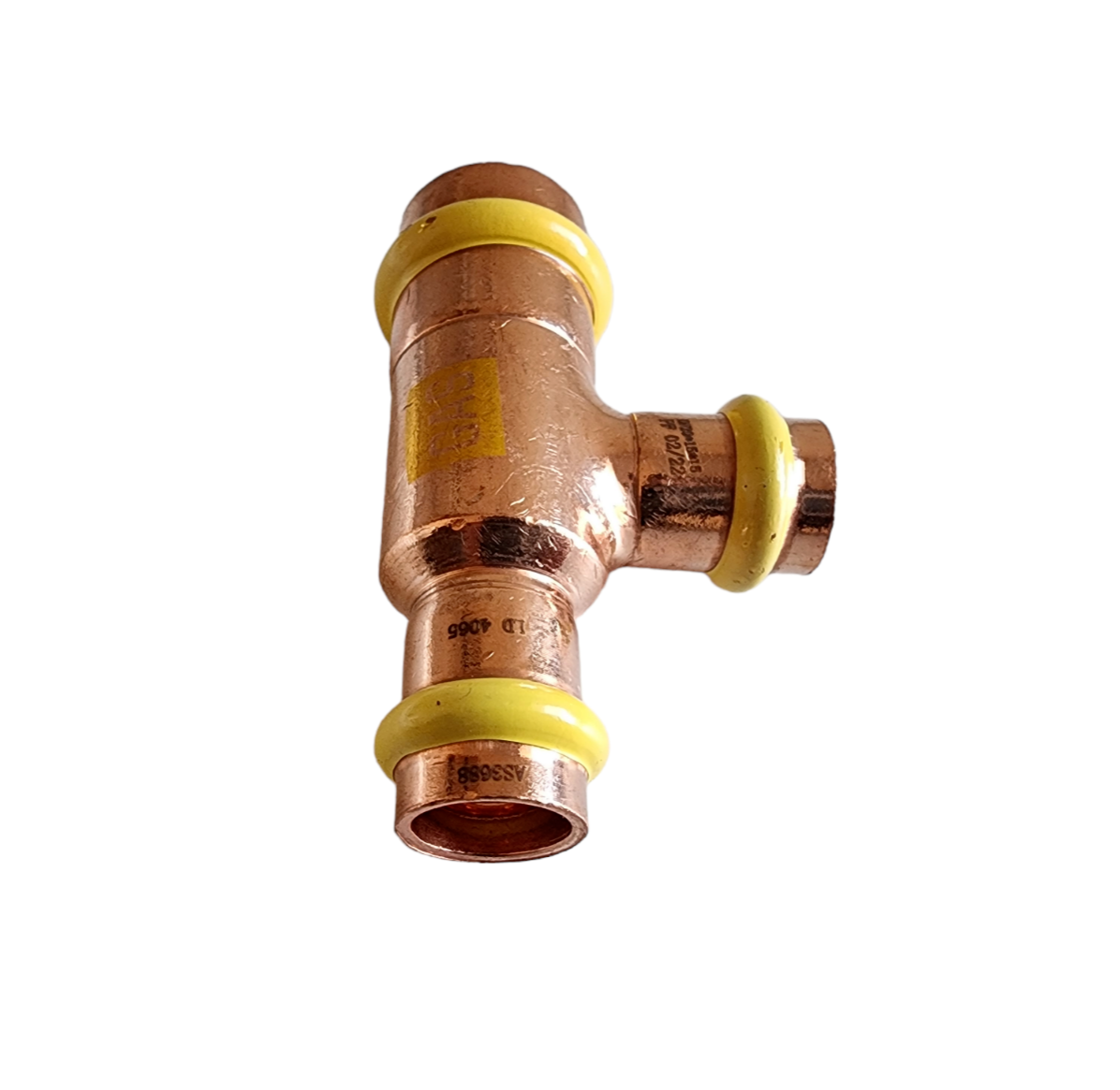 AW Metpress PFG103 Gas Copper Press Fitting DN20-DN15-DN15 Reducing Te ...