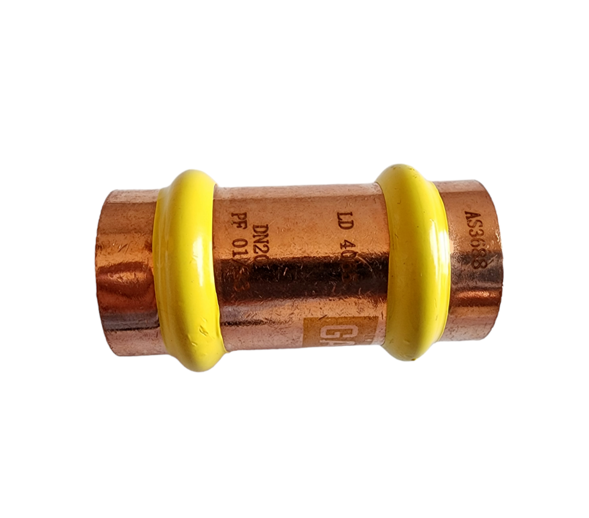 AW Metpress PFG011 Gas Copper Press Fitting 20mm ¾" Slip Repair Coupli ...