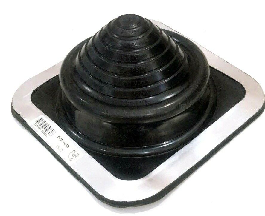 DEKS DFE103B 5-127mm 0.25-5 Black EPDM Metal Roof Flashing – All ...