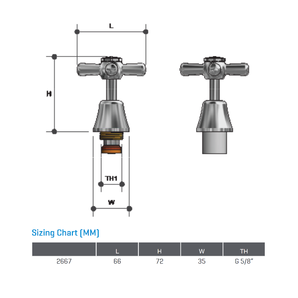 AW Monopoly Tapware 2667 Whitehall Chrome Pillar Top Assembly Anti Van ...