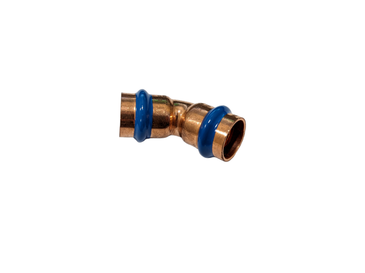 AW Metpress PFW077 Water Copper Press Fitting 20mm 45° Deg Elbow – All ...