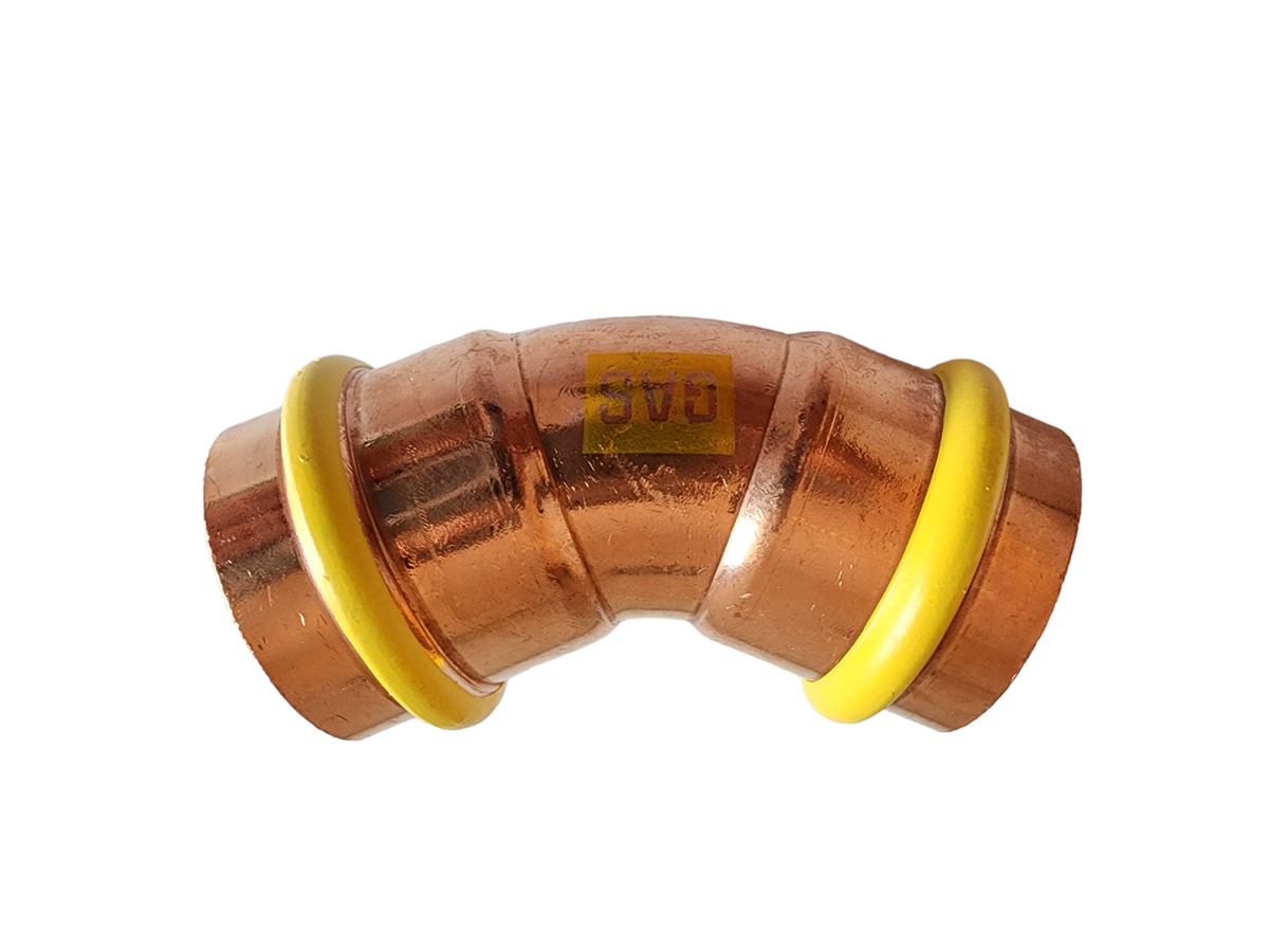 AW Metpress PFG080 Gas Copper Press Fitting 40mm 45° Deg Elbow – All ...