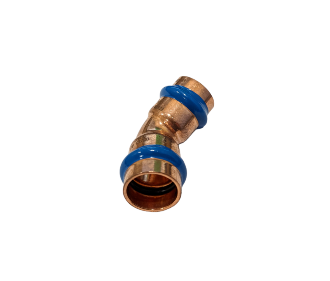 AW Metpress PFW077 Water Copper Press Fitting 20mm 45° Deg Elbow – All ...