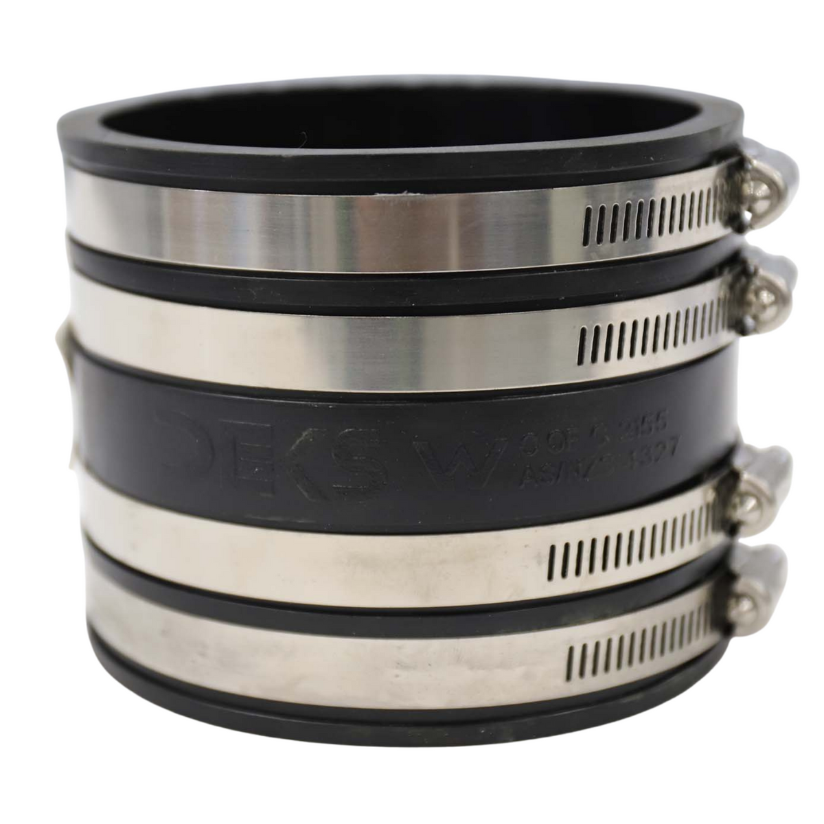 Deks 6013 DN100 PVC Double Clips Rubber Joiner Coupling OD 105-112mm ...