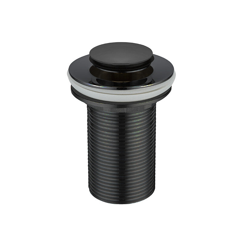 AW PW3275MB 32mm x 75mm Matt Black Bath Vanity Basin Pop Up Plug Waste ...