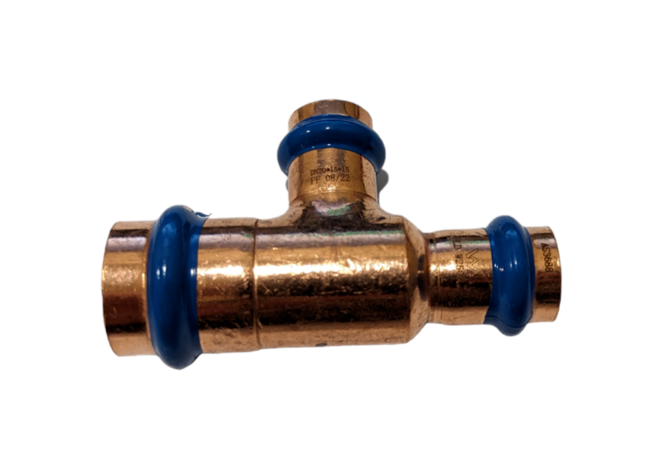 AW Metpress PFW103 Water Copper Press Fitting DN20-DN15-DN15 Reducing ...