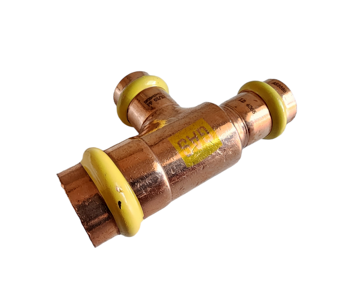 AW Metpress PFG103 Gas Copper Press Fitting DN20-DN15-DN15 Reducing Te ...