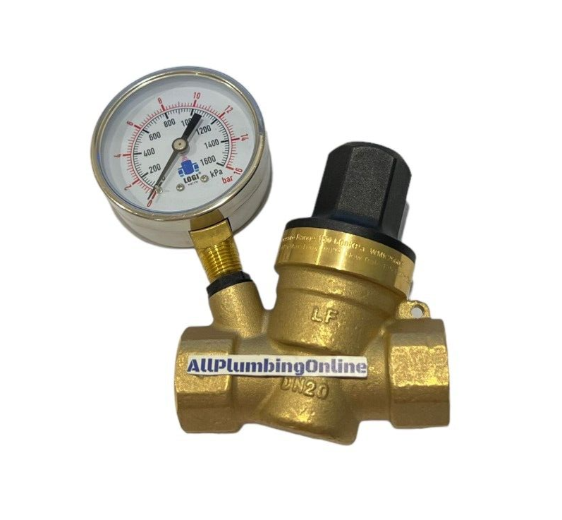 APO PRV20F Inline ¾" 20mm Pressure Reducing Valve, 150-600kPa Adjustab ...