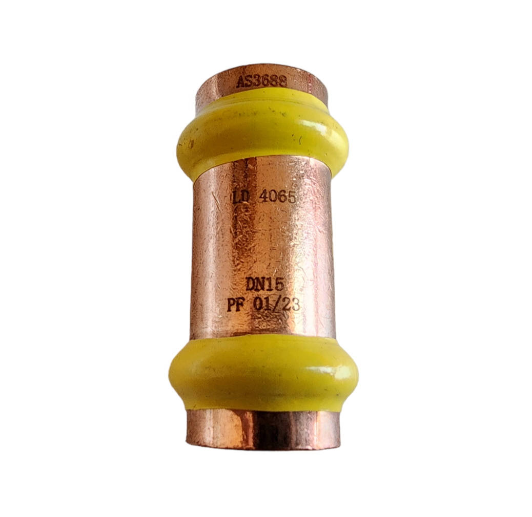 AW Metpress PFG010 15mm ½" Copper Gas Slip Repair Coupling DN15 Press ...