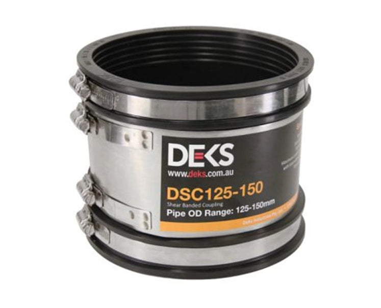 Deks DSC125–150 Shear Banded Coupling for 125–150mm OD Pipe – All ...