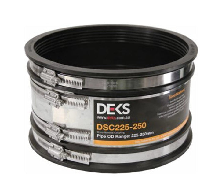 Deks DSC225–250 Shear Banded Coupling for 225–250mm OD Pipe – All ...