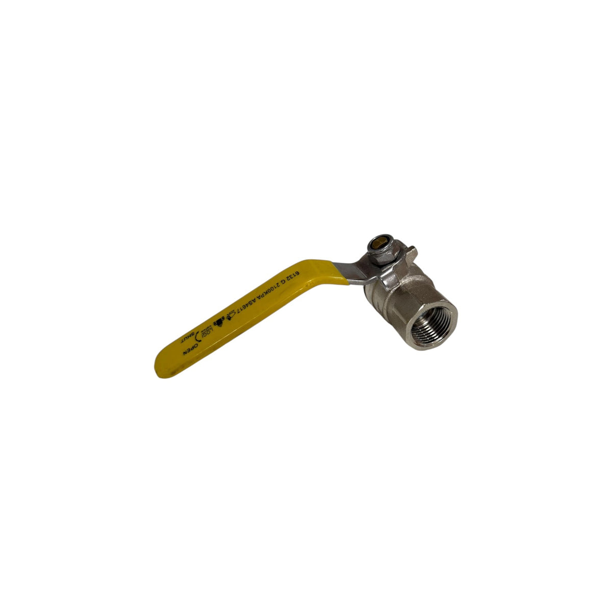 AW GBV15 AGA Approved Gas Ball Valve with Lever Handle 15mm Female Thr ...