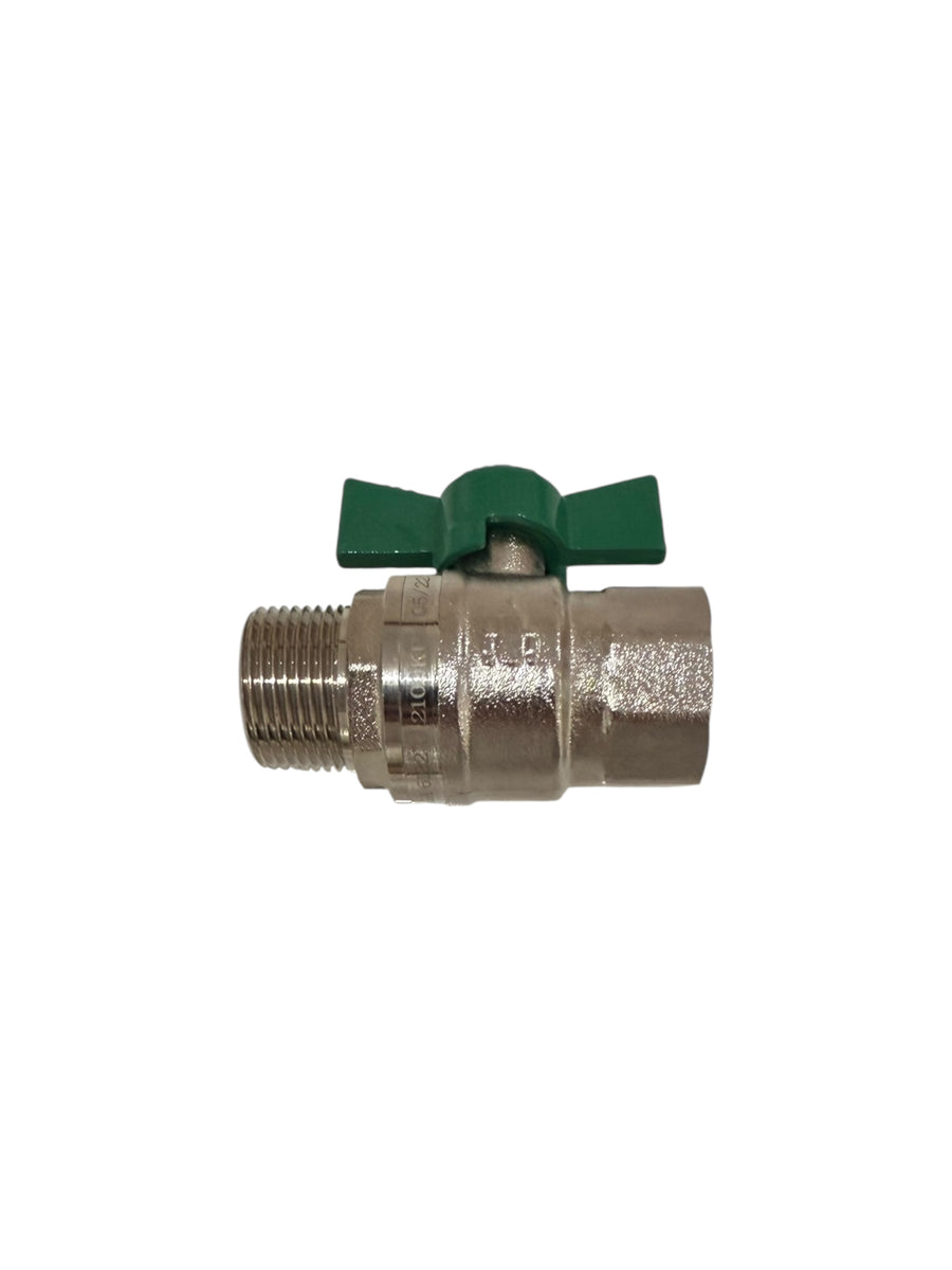 AW WB20MG Dual-Certified Butterfly Handle Gas Ball Valve 20mm MI X FI ...
