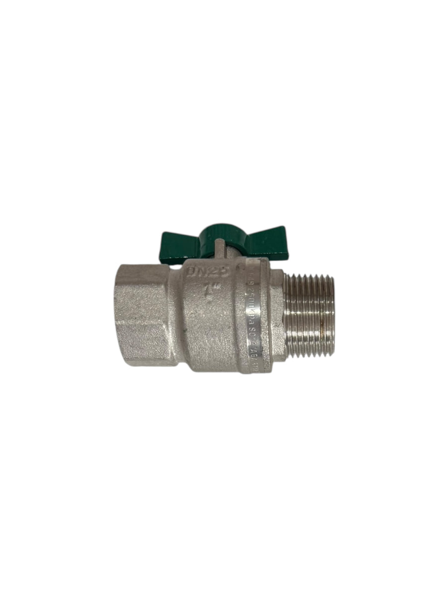 AW WB25MG Dual-Certified Butterfly Handle Gas Ball Valve 25mm MI X FI ...