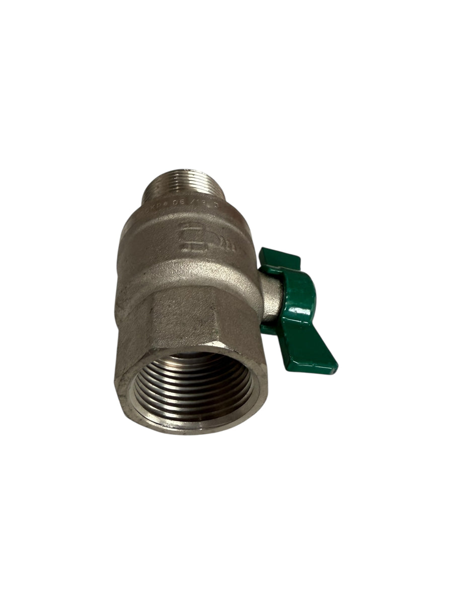 AW WB25MG Dual-Certified Butterfly Handle Gas Ball Valve 25mm MI X FI ...