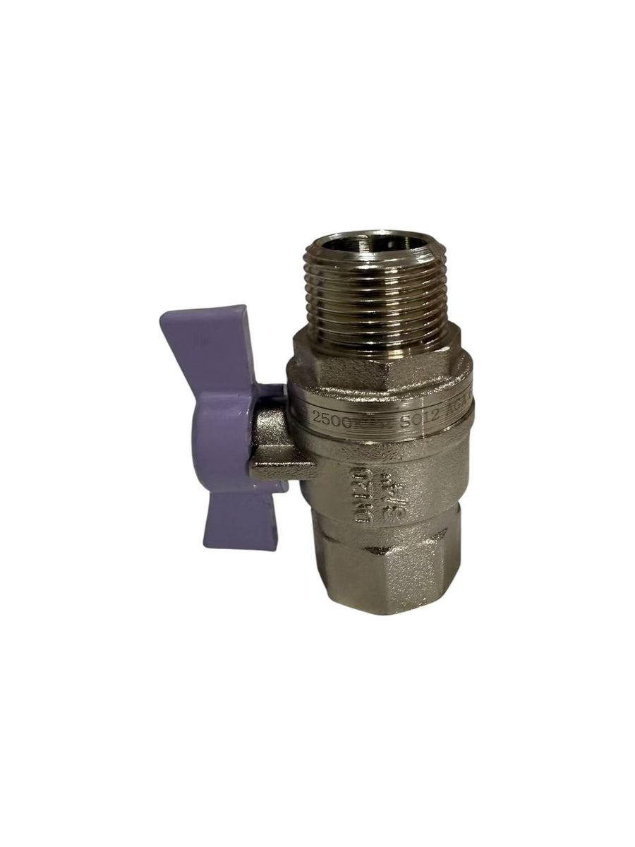 AW WB20ML Recycled Lilac Butterfly Water Ball Valve 20mm MI to FI – All ...