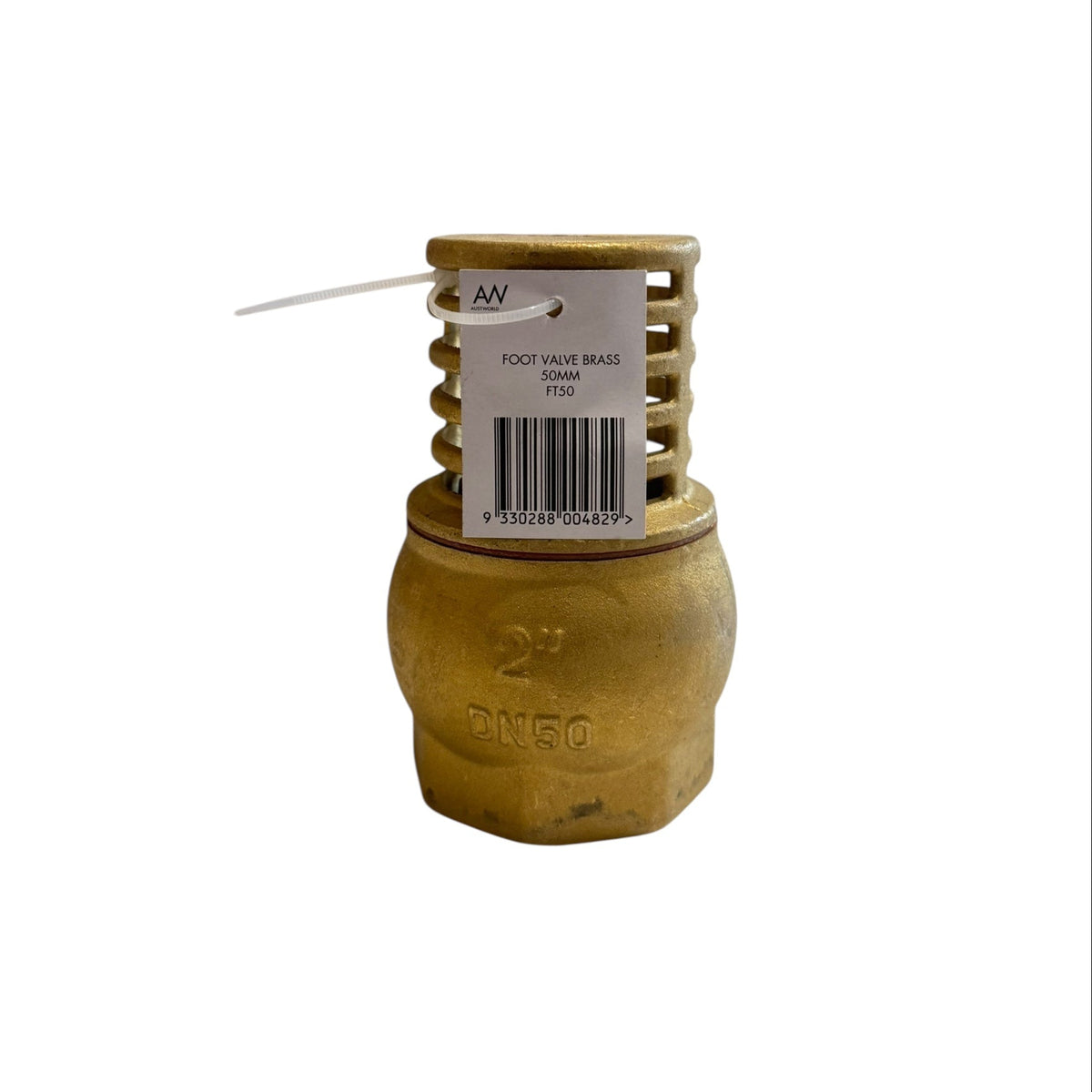 AW 50mm FT50 Brass Non Return One Way Strainer Foot Valve – All ...