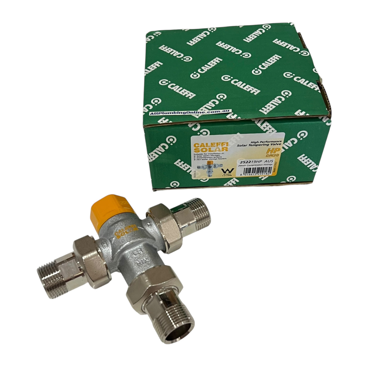 CALEFFI 252219HP 20mm Solar Rated High Performance Tempering Mix Valve ...