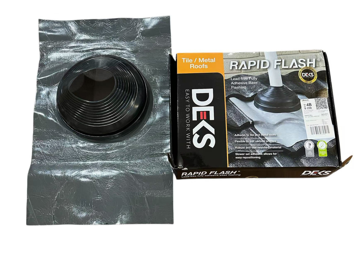 Deks DRF108GB 175-330mm Rapidflash Adhesive Base Dektite Tile Roof Fla ...