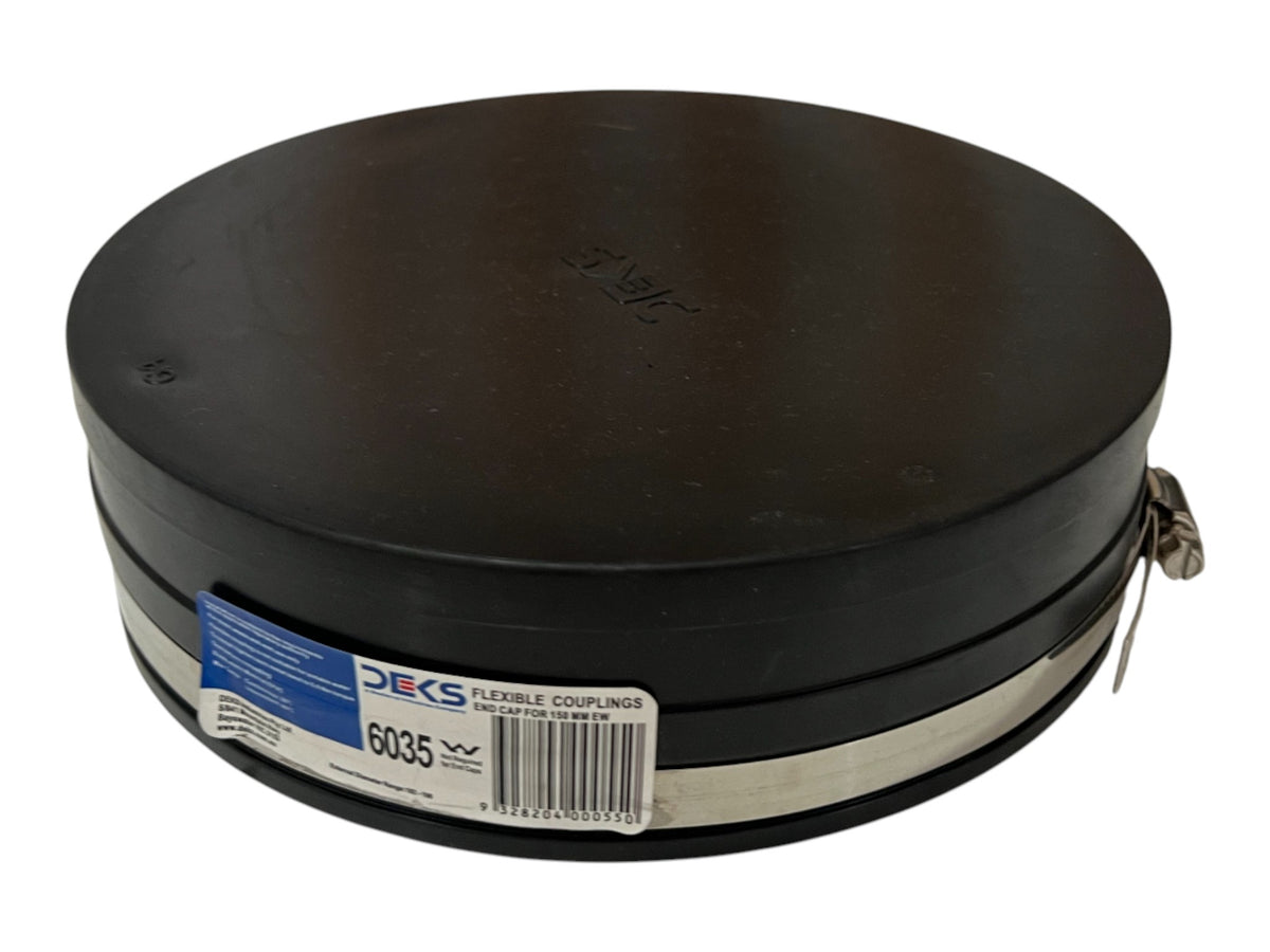 Deks 6035 DN150 EW Pipe Rubber End Cap OD 192-198mm – All Plumbing Online