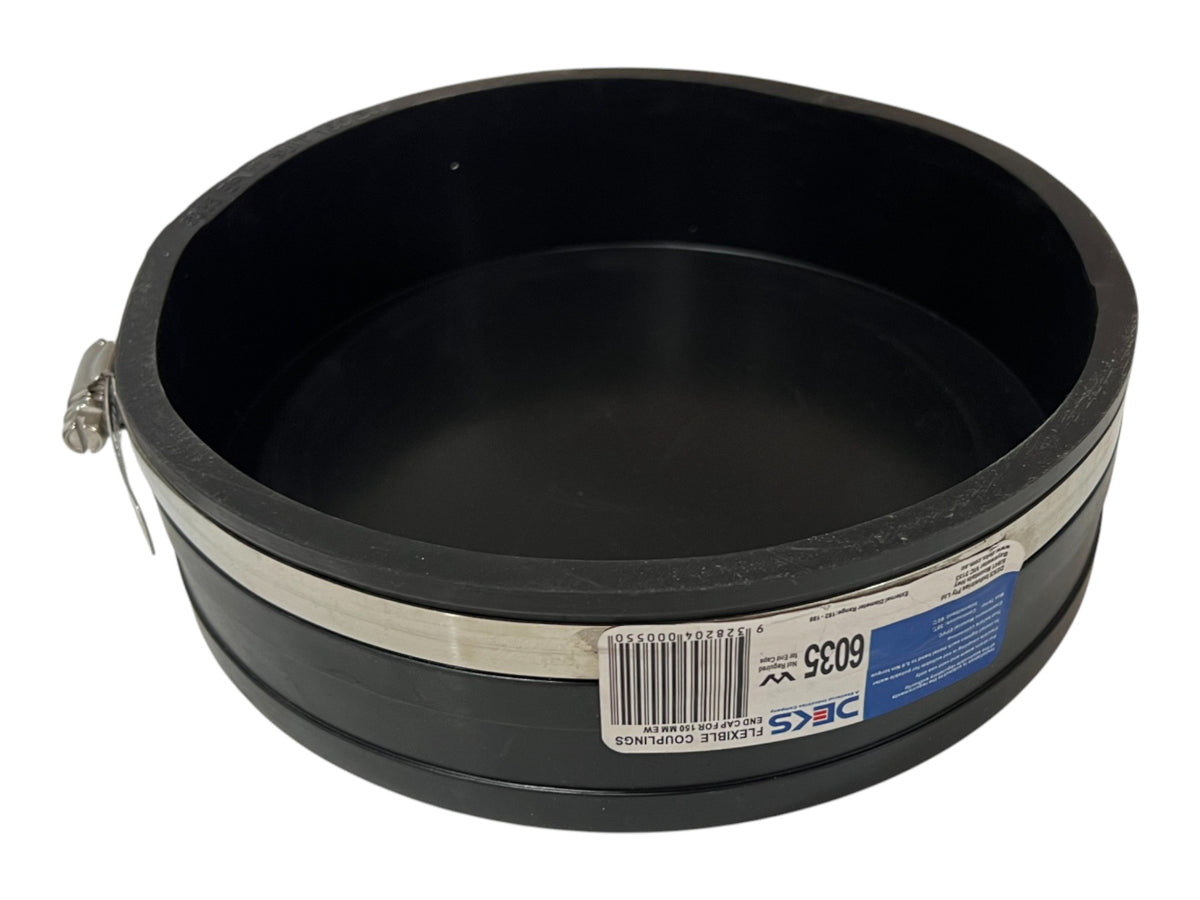 Deks 6035 DN150 EW Pipe Rubber End Cap OD 192-198mm – All Plumbing Online