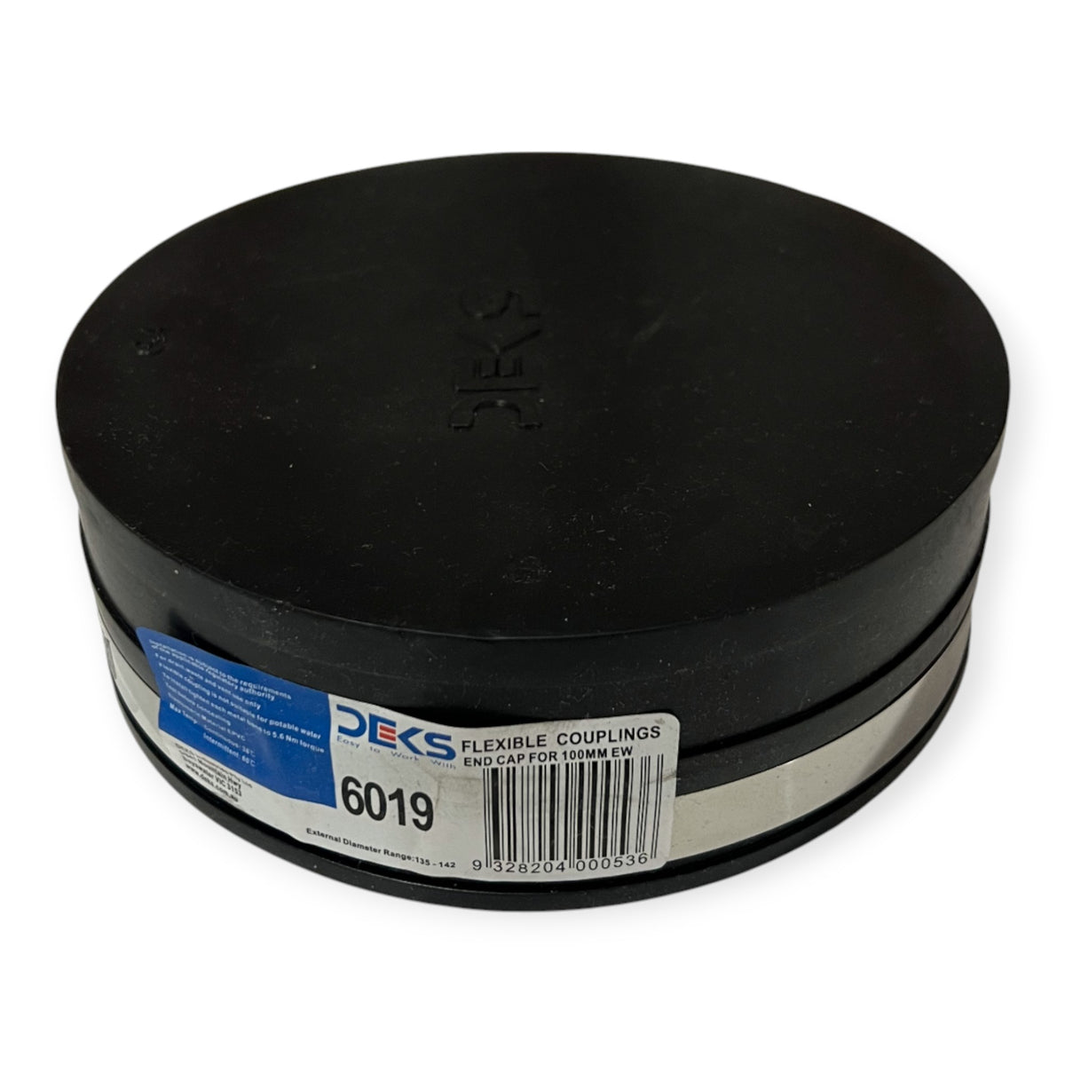 Deks 6019 DN100 EW Pipe Rubber End Cap OD 135-142mm – All Plumbing Online