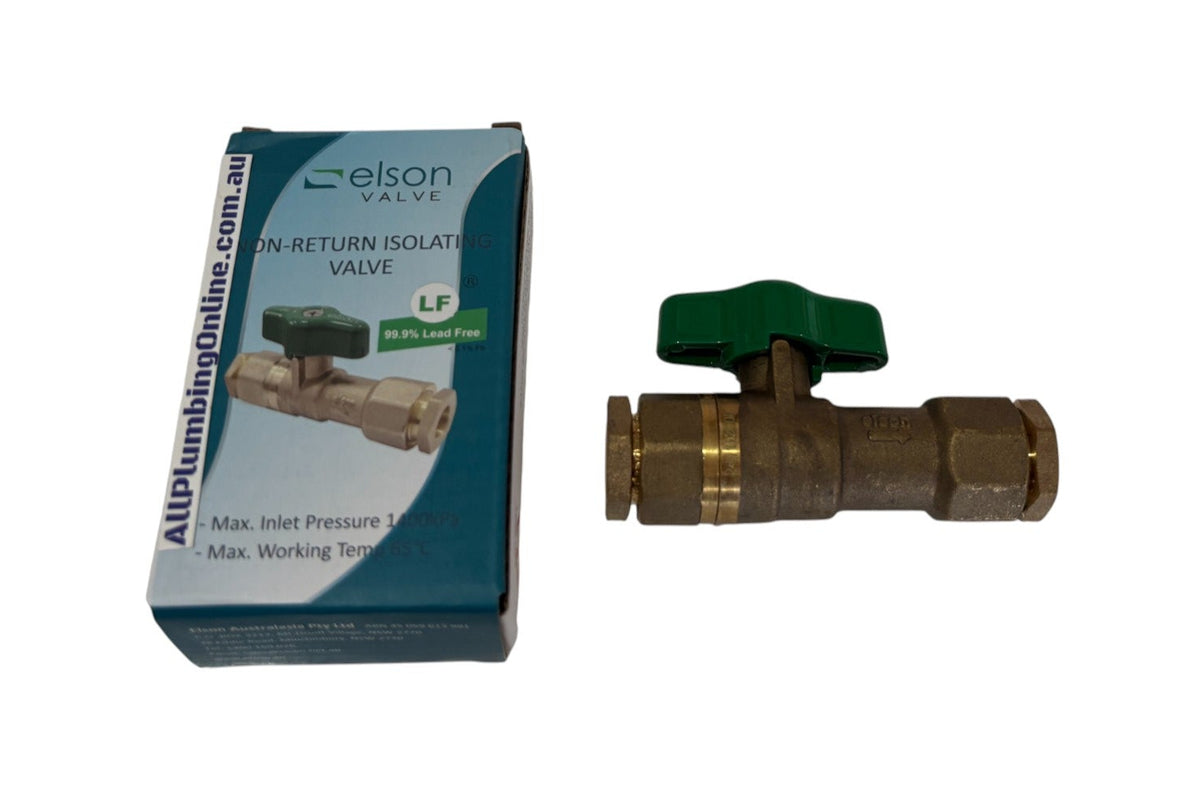 Elson LF76032 Internal Flare 15mm Non Return Isolation Duo Valve – All ...