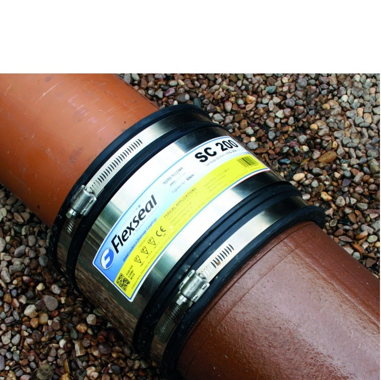 Fernco Flexseal SC185 Shear Banded Coupling for 160-185 mm OD Pipe ...