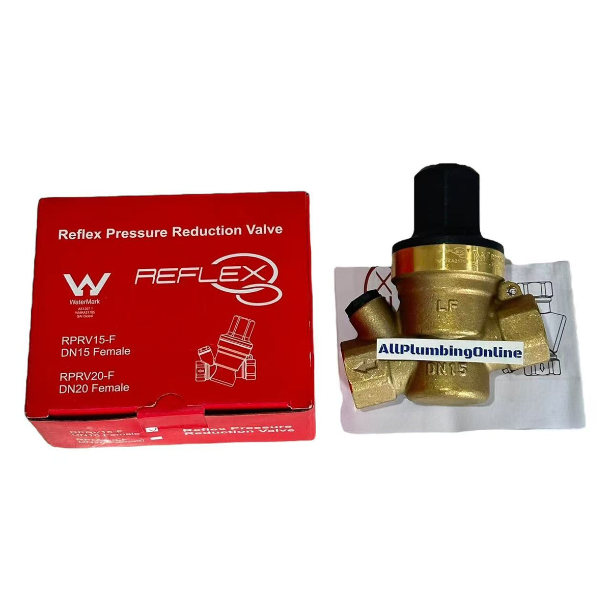 Reflex RPRV15-F Inline 15mm Pressure Reduction Valve, 150-600kPa Adjus ...