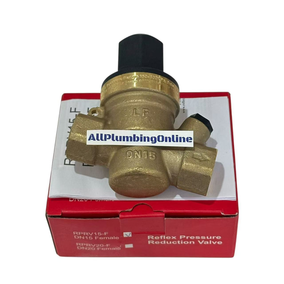 Reflex RPRV15-F Inline 15mm Pressure Reduction Valve, 150-600kPa Adjus ...
