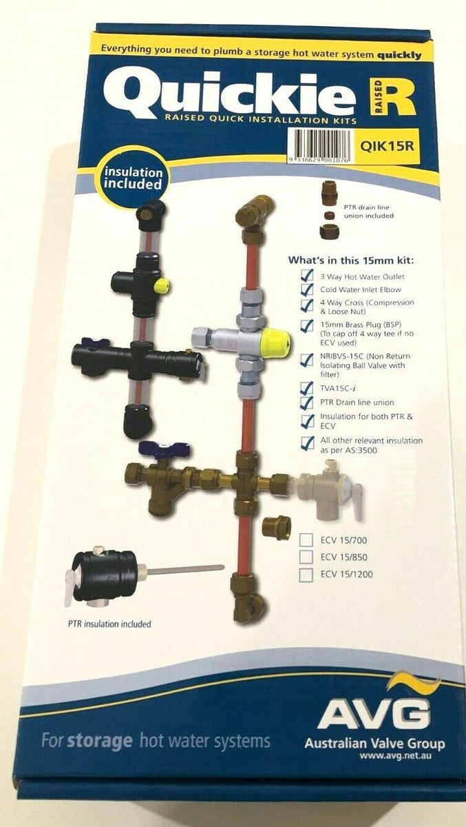 AVG QIK15R Quickie Kits Raised Quick Installation Kits – All Plumbing ...