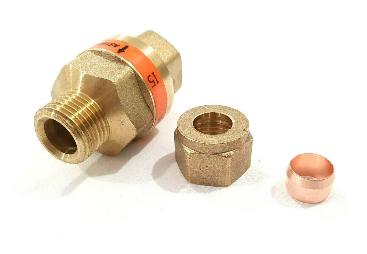 AVG Solar Rated One Way Non Return Check Valve 15mm 1/2" for Solar Hot ...