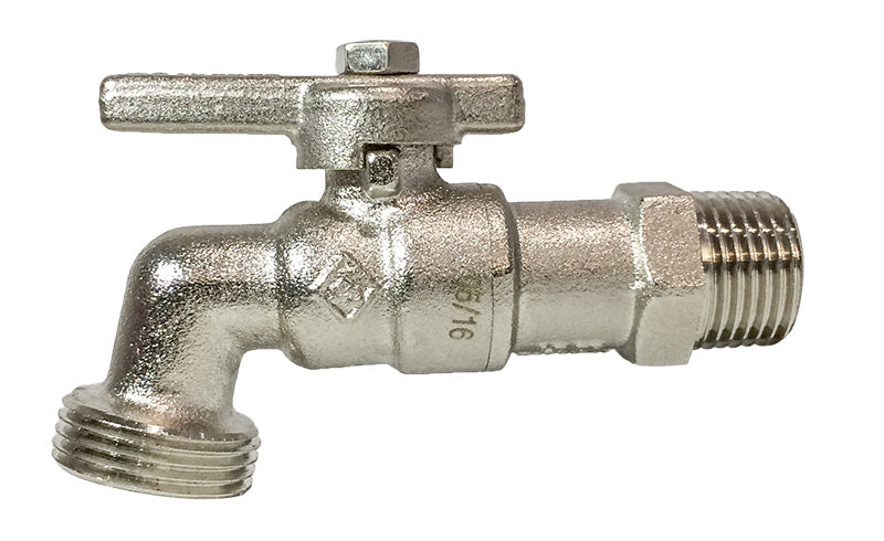 AW Metforge 15mm - 20mm Watermark Quarter Turn MI Brass Hose Tap – All ...